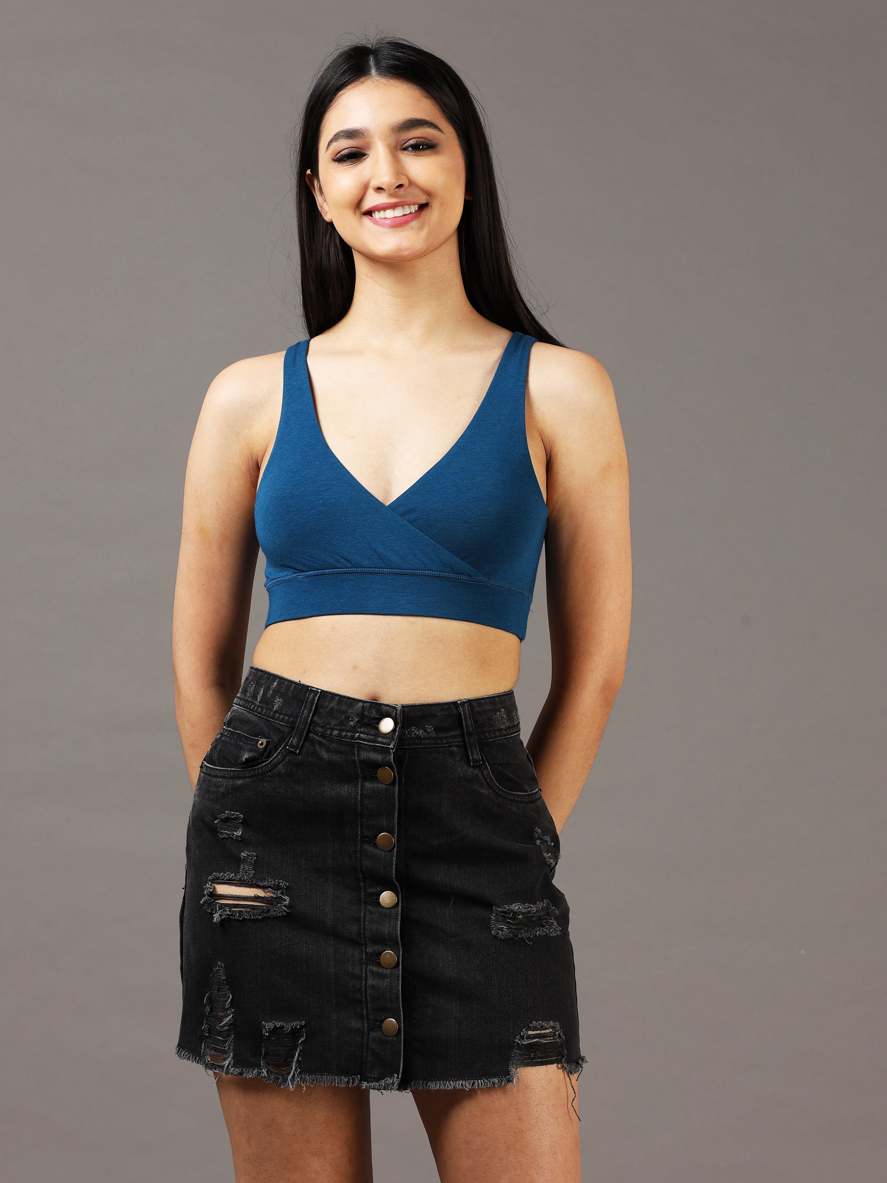 Buy Chic & Comfy Style Front Cross Bra Online