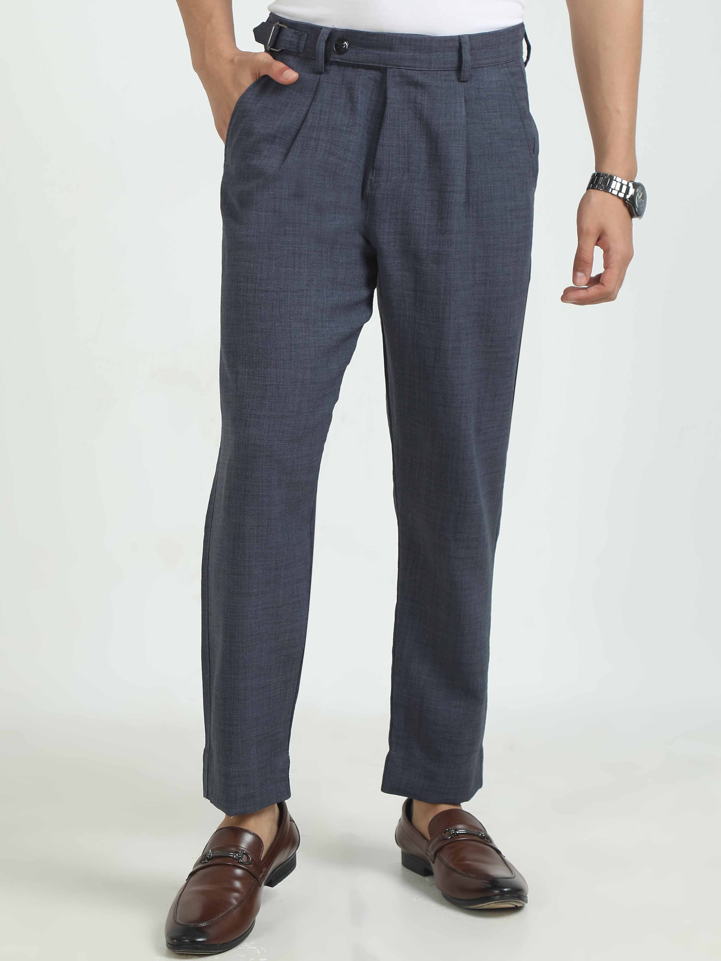 Buy Modern & Stylish Dark Grey Linen Pants at Great Price