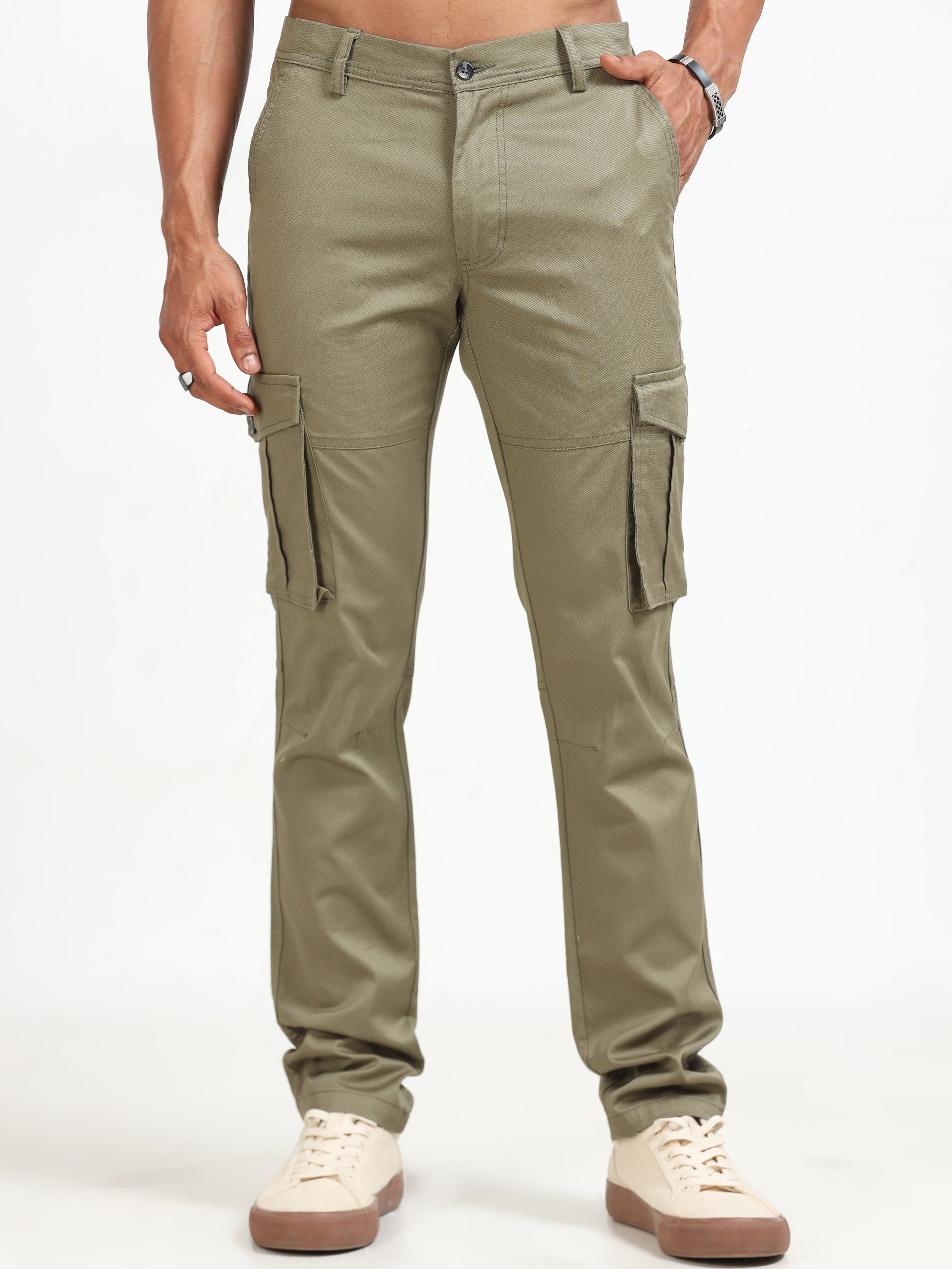 Purchase Bold & Functional Style Light Green Cargo Pant